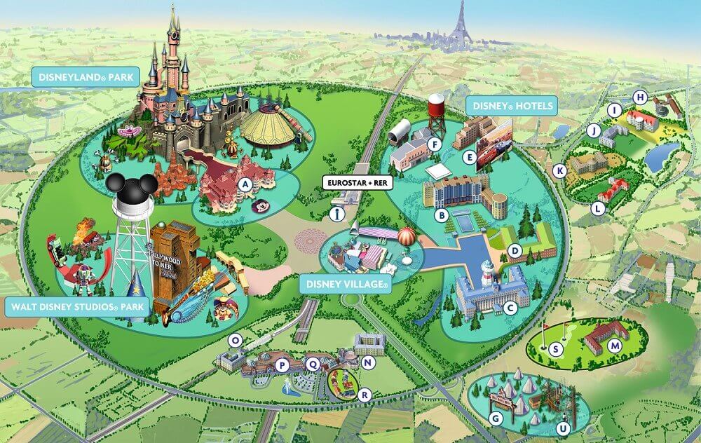 Disneyland Paris Karten Lagepl ne Collares store