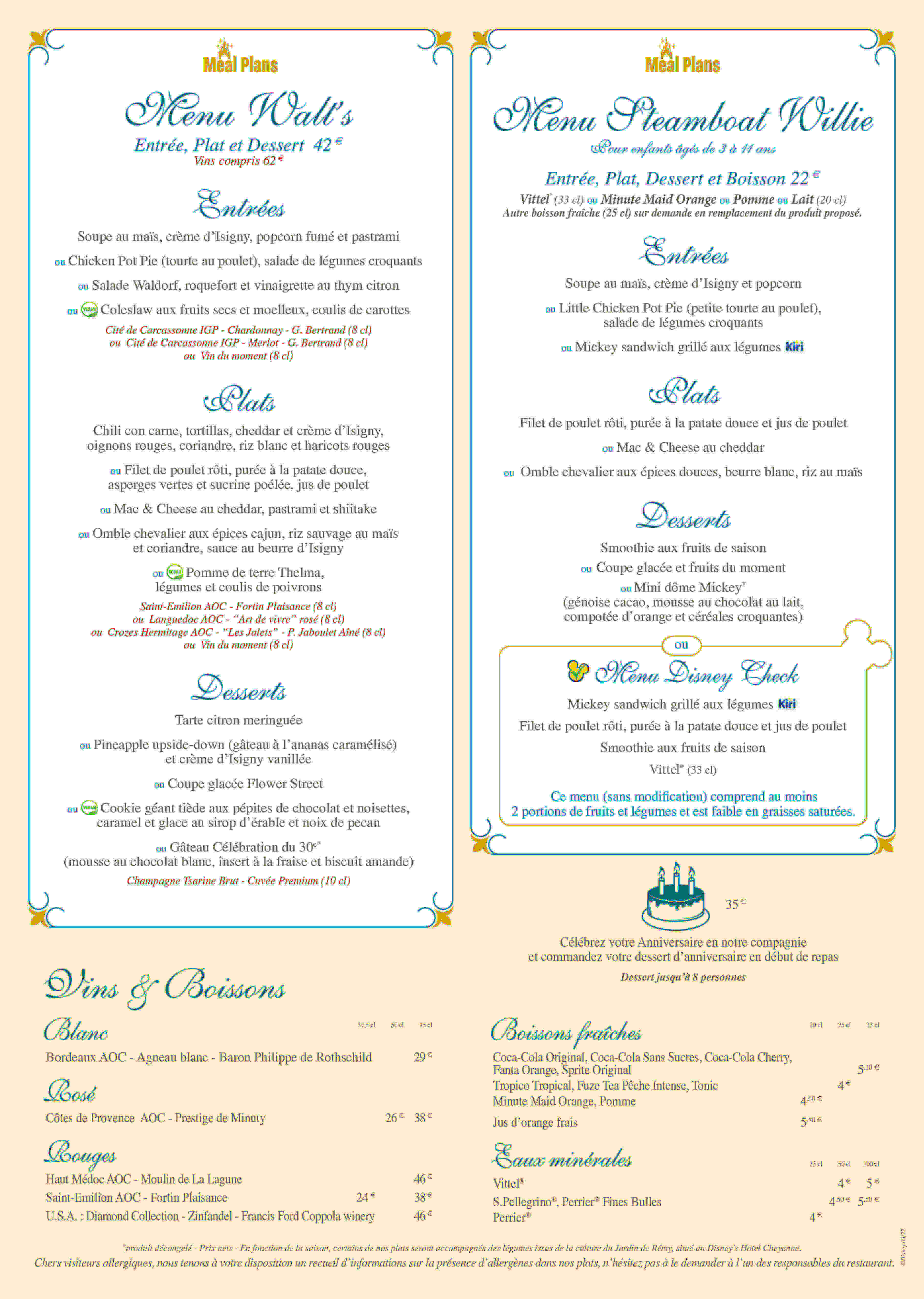 Speisekarte und Preise von Walt's an American Restaurant