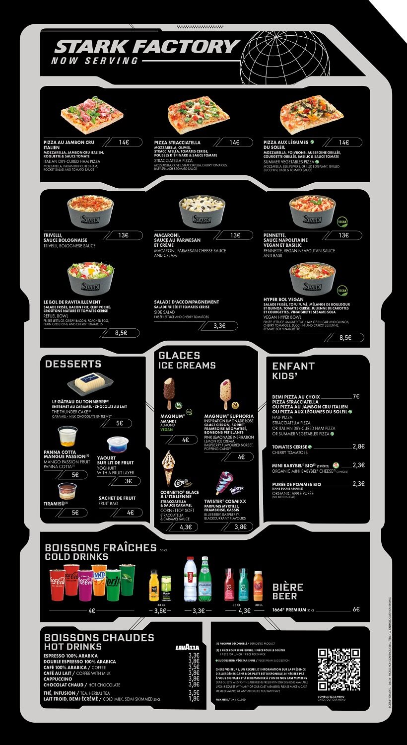 Speisekarte und Preise des Restaurants Stark Factory